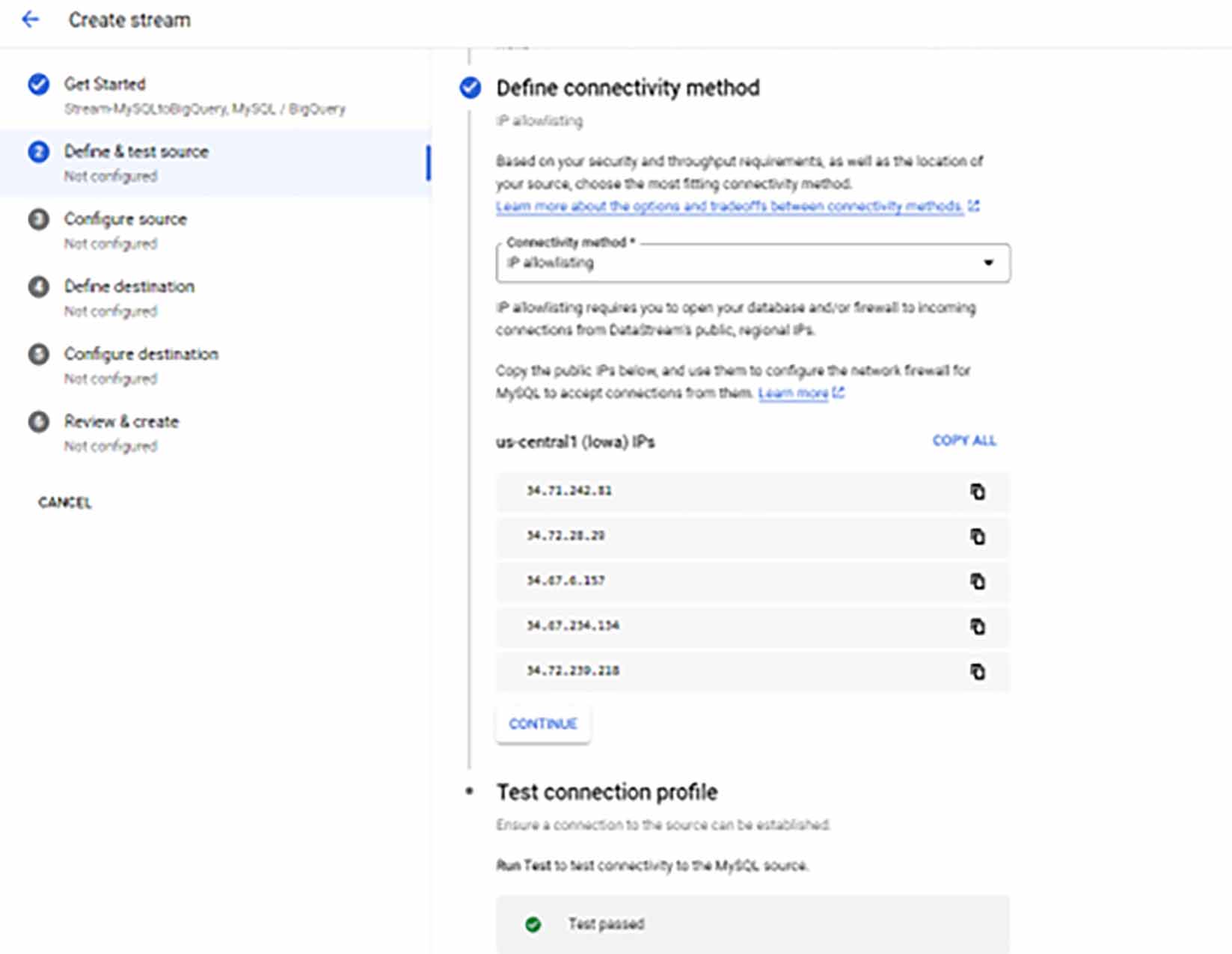 Realtime Data Sync Using GCP Datastream